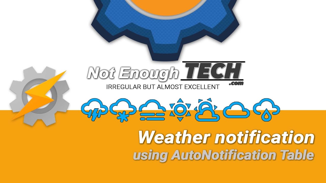 Tasker weather notification project - NotEnoughTech
