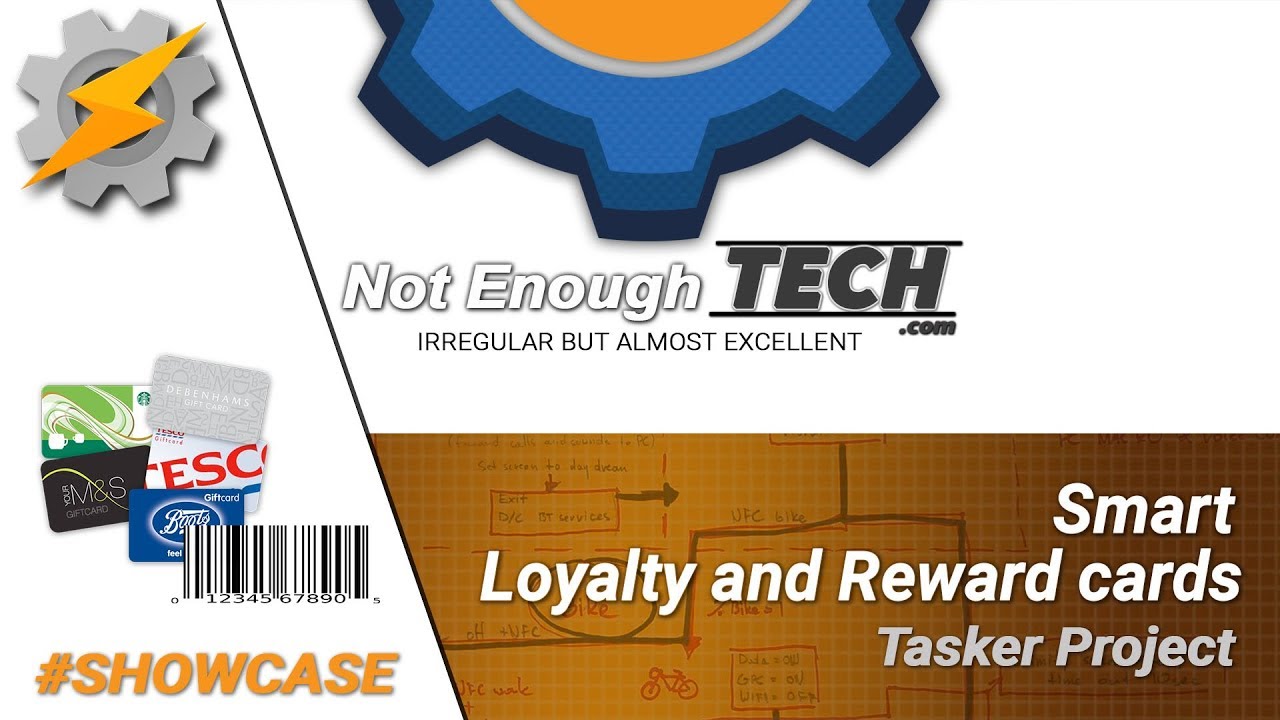Smart Loyalty and Reward Cards - Tasker project - NotEnoughTech