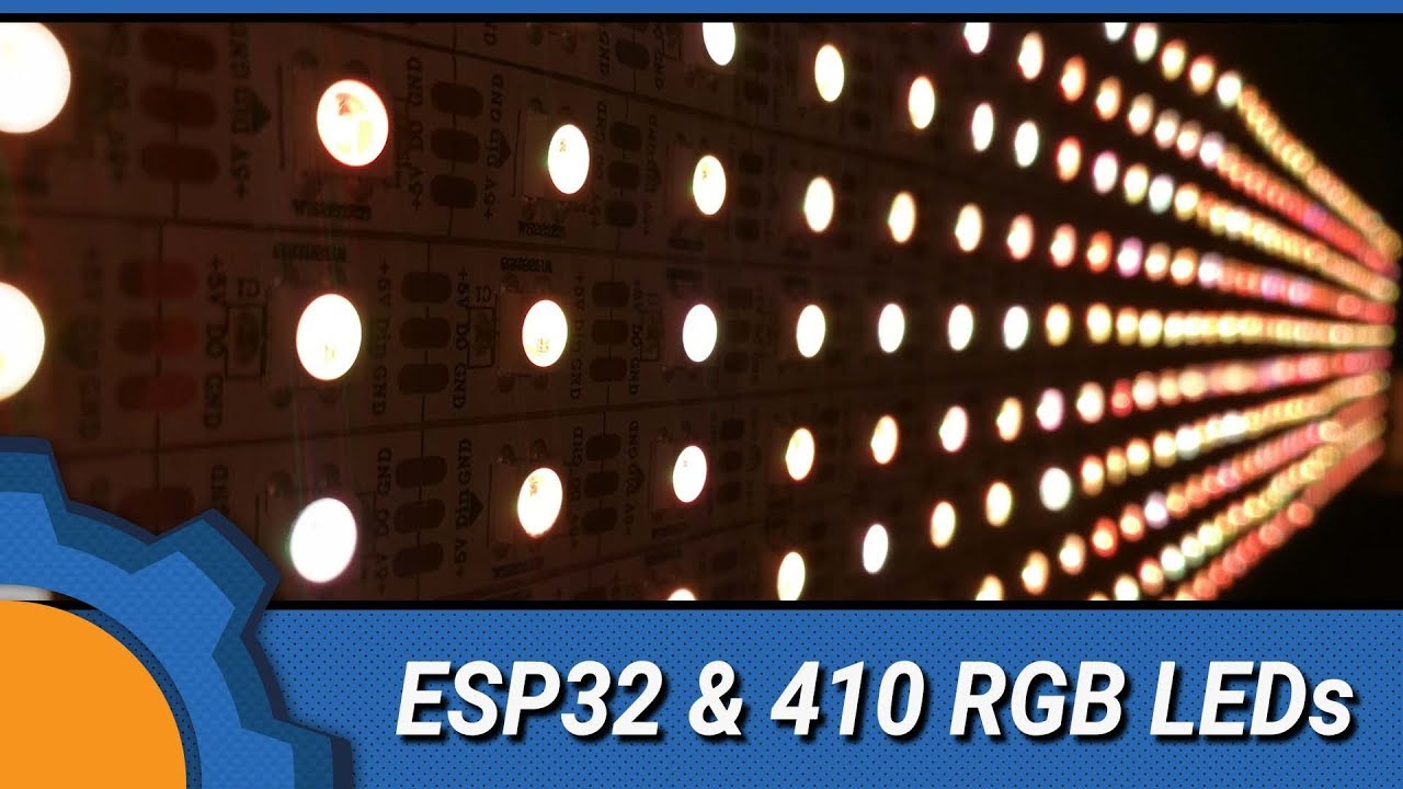 ESP32 & 410 LEDs: Experiments 1 - Matrix - NotEnoughTech