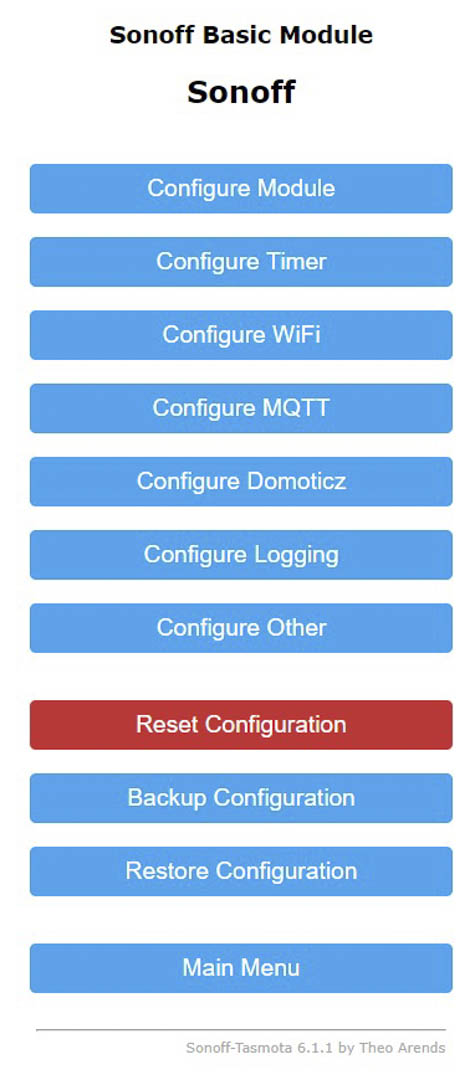 Using Sonoff Tasmota software - NotEnoughTech