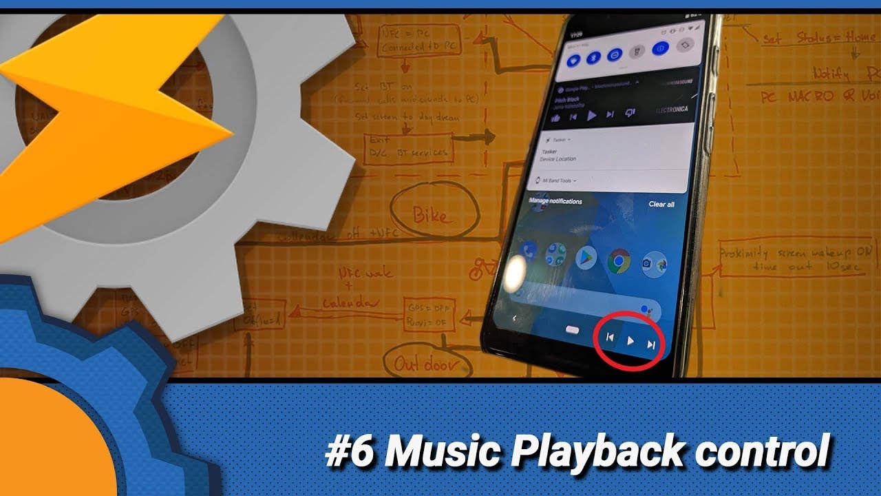 Tasker Smart NavBar #6 Music controller - NotEnoughTech
