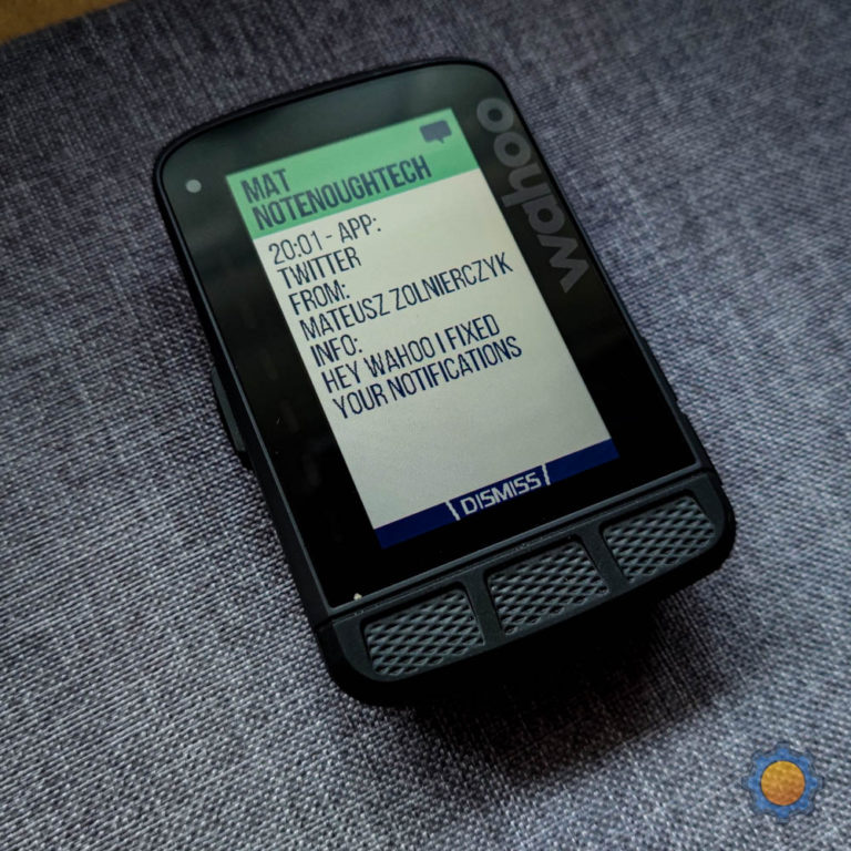 Fixing Wahoo Element Notifications - NotEnoughTech